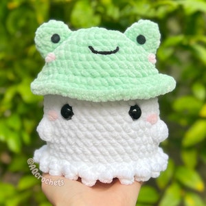 Low Sew Ghosts Wearing Hats 4 in 1 PDF PATTERN (ghost Crochet Pattern ...