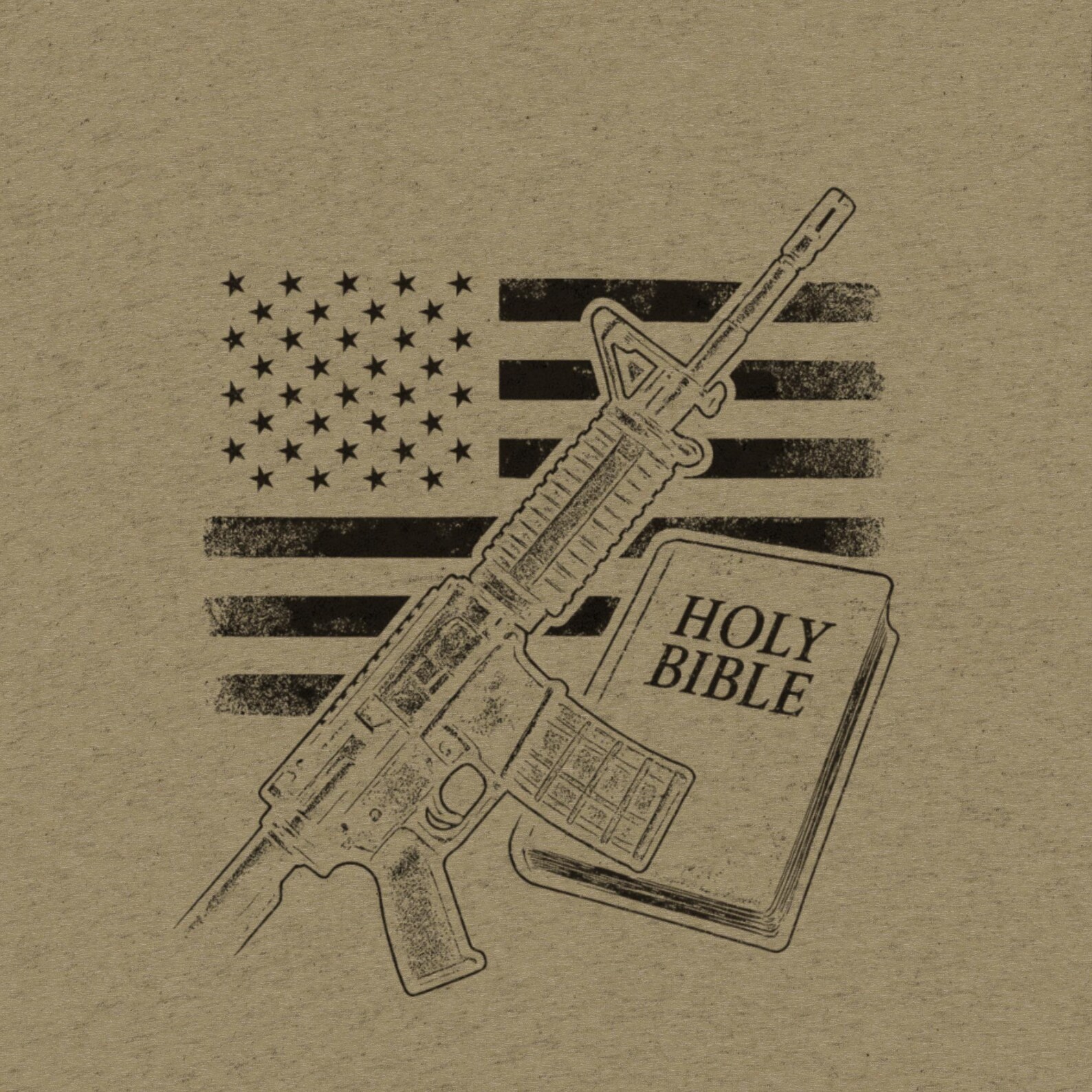 Tactical Christian Gym Shirt – Bible, Rifle, American Flag Design - Etsy
