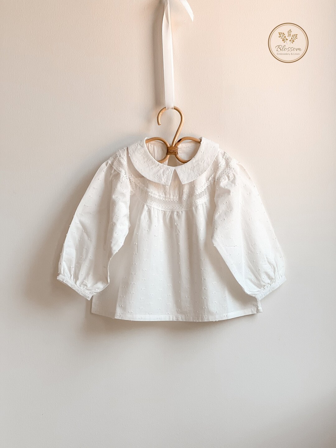 Pure White Cotton Blouse for Babies and Girls. Elegant Blouse for Girls ...