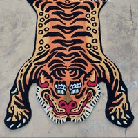 Tiger Rug - Etsy