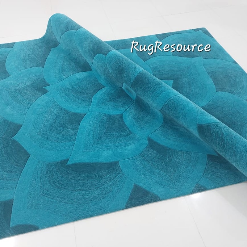 Turquoise Rug - Etsy