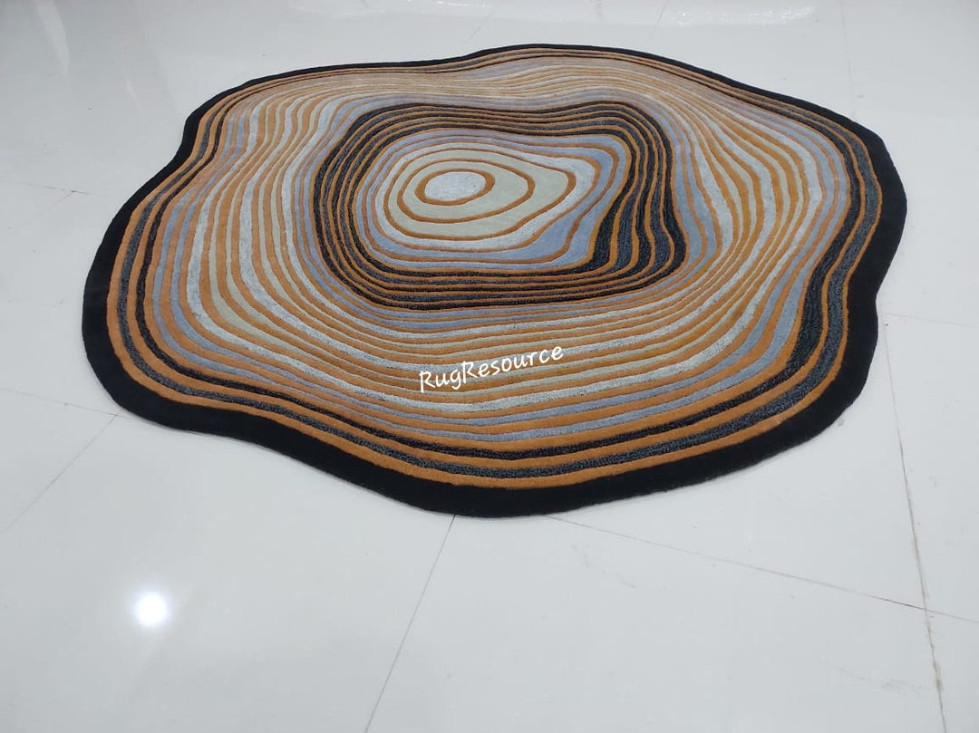 9x9 Ft Premium Quality Handmade Tufted Odd Shape Area Rug for Living ...