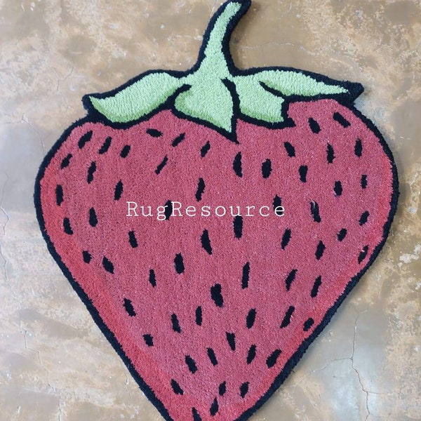 Strawberry Rug - Etsy