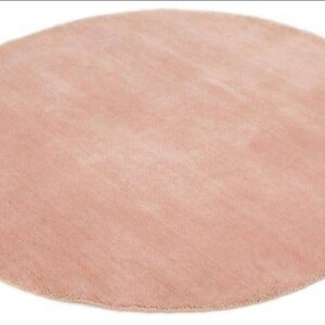 Bronze Copper Circle Rug Minimalist Modern Handtufted Area Rug for ...