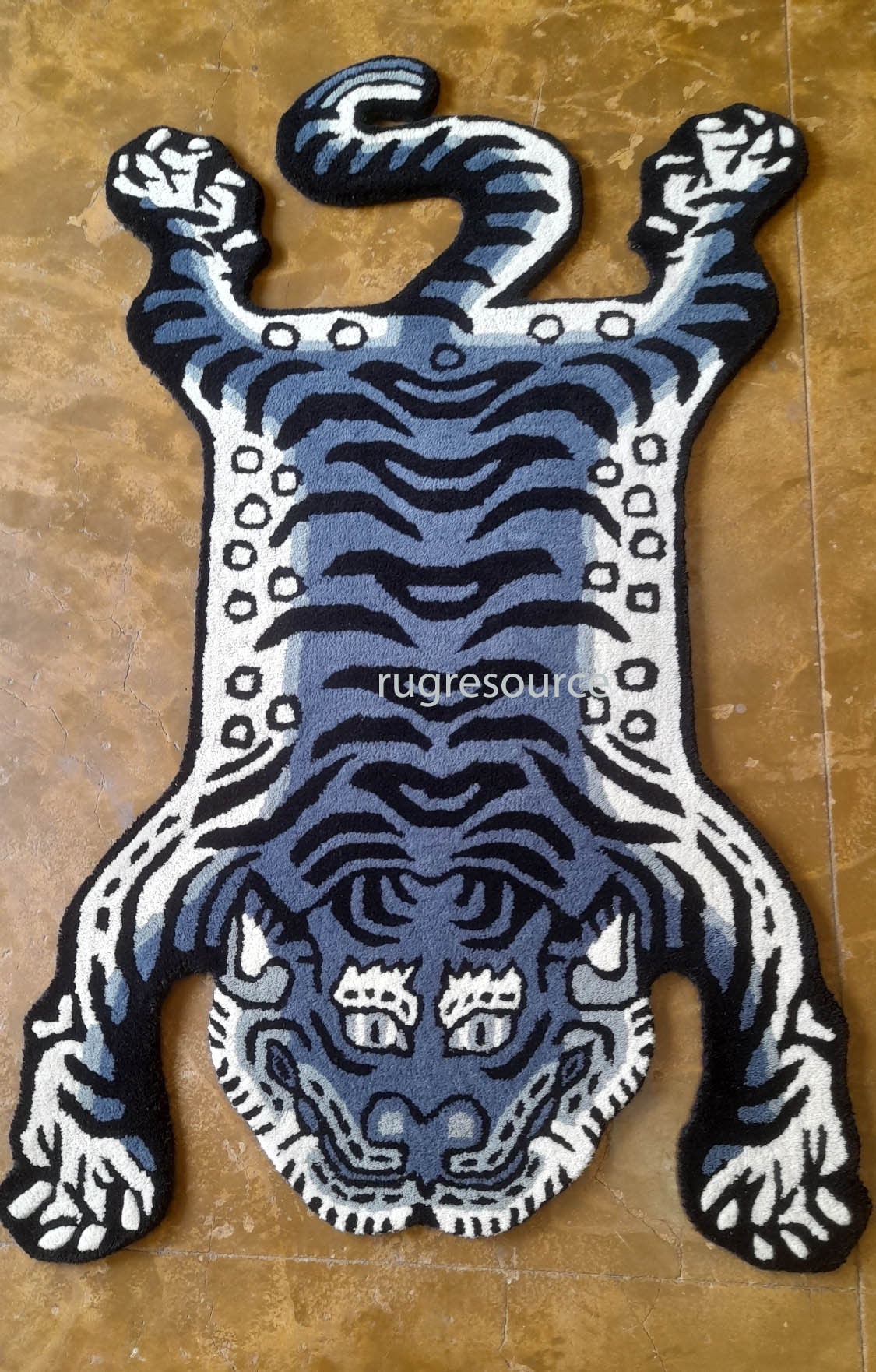 Handmade Tufted Tibetan Tiger Rug for Living Room, Bedroom,kidsroom ...