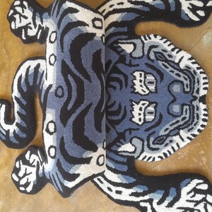 Handmade Tufted Tibetan Tiger Rug for Living Room, Bedroom,kidsroom ...