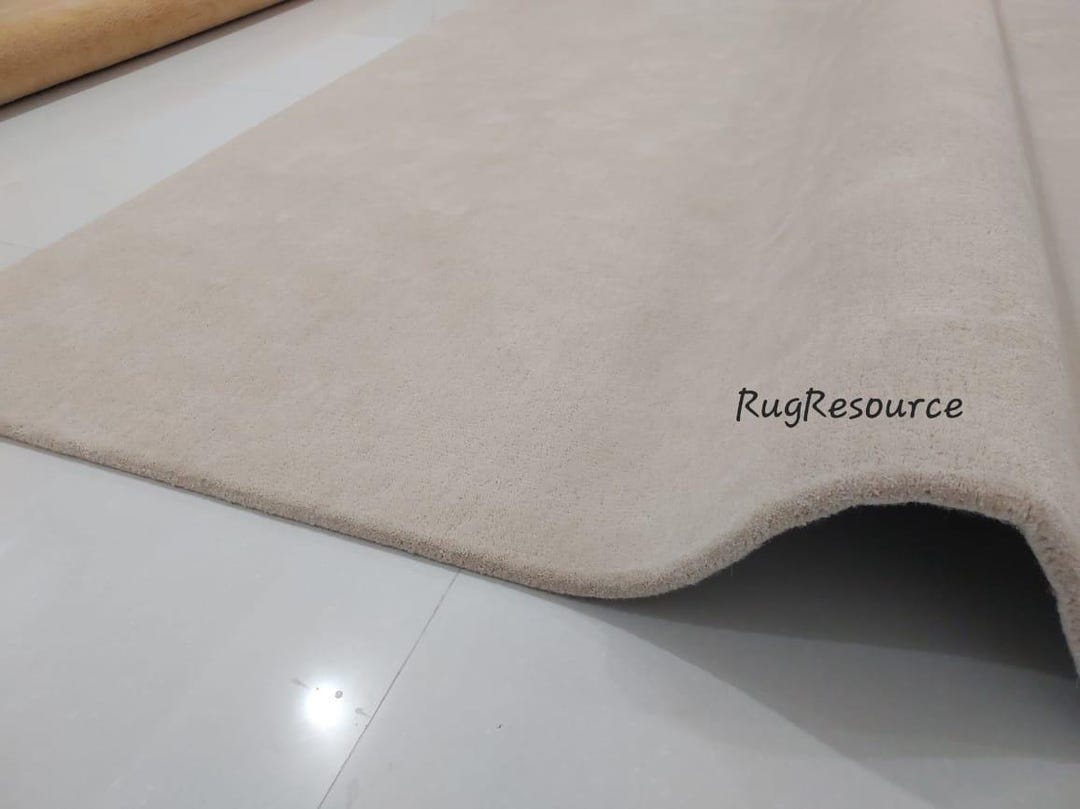 10x14 Large Beige Area Rug -modern Abstract Solid Plain Rug for ...