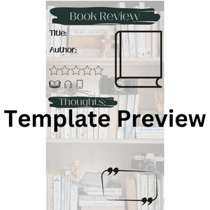 Book Review Story Template I Instagram Facebook Pinterest Story ...