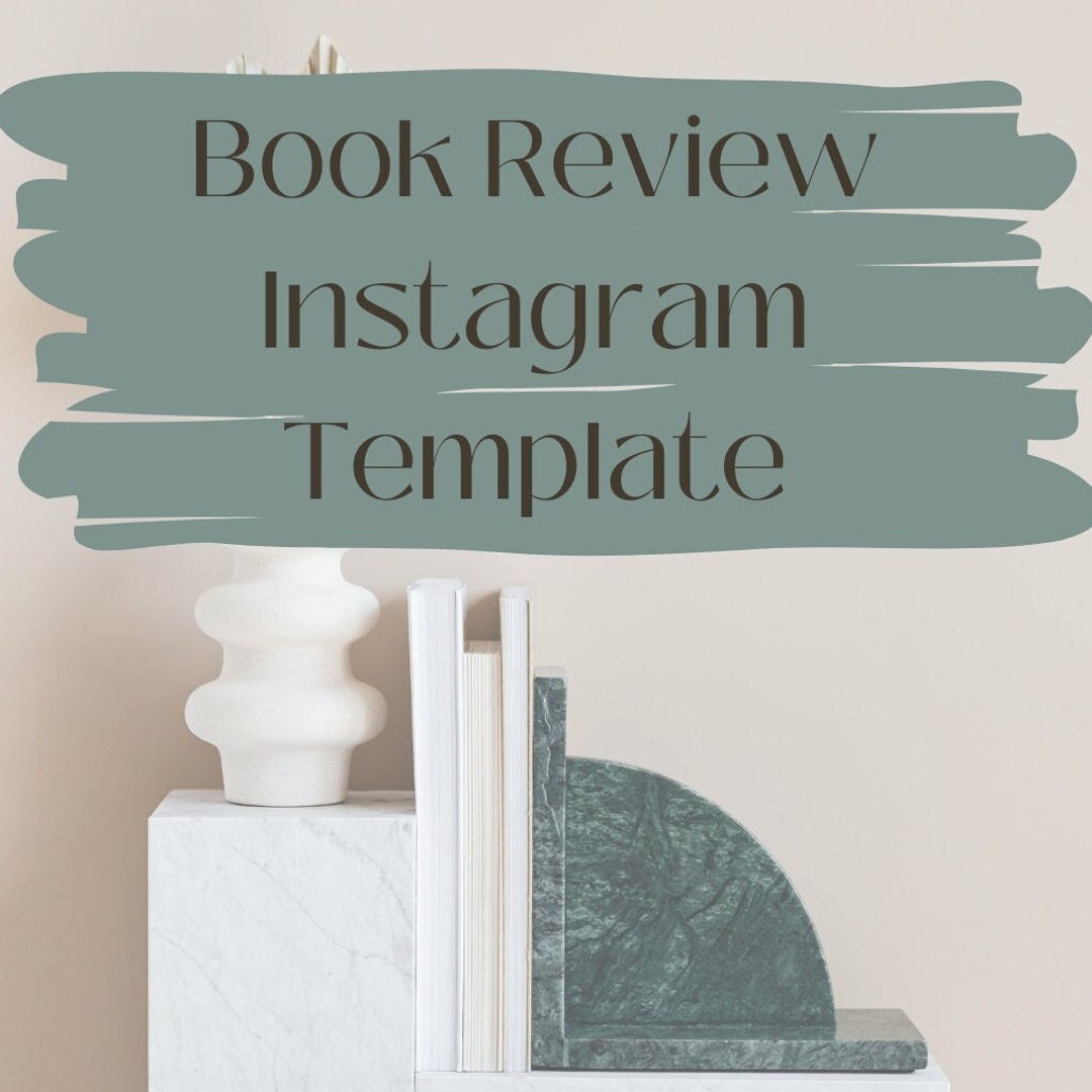 Book Review Story Template I Instagram Facebook Pinterest Story ...