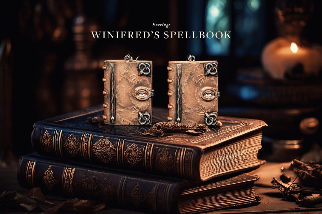 Winifred's Spellbook Earrings - Etsy