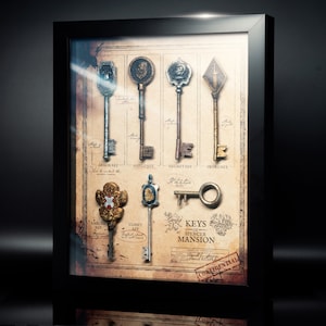 RESIDENT EVIL Spencer Mansion Key Collection in Shadow Box Frame - Etsy ...