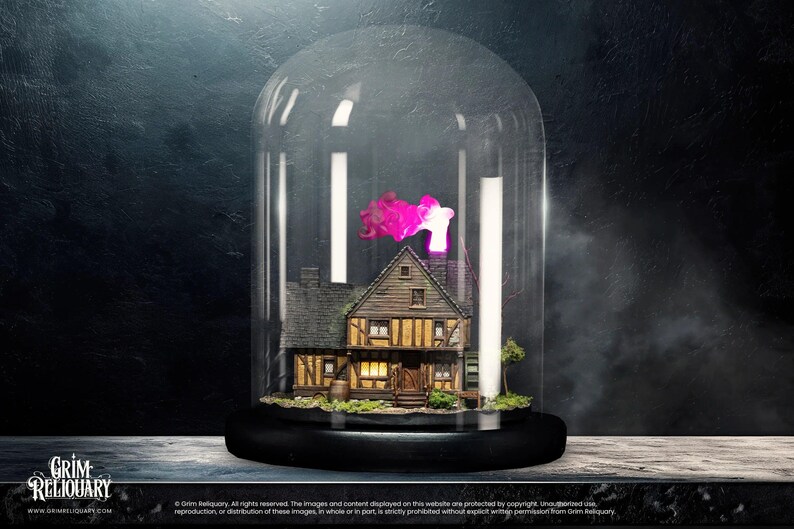 Sanderson Cottage Diorama Glass Dome Diorama - Etsy
