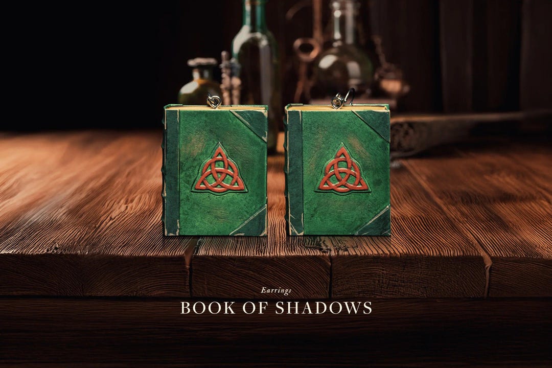 Book of Shadows Earrings - Etsy