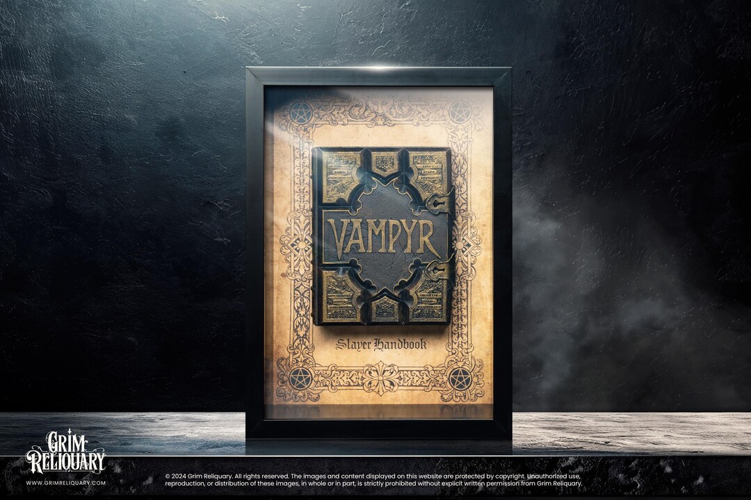 Slayer Handbook Display With Shadow Box Frame - Etsy