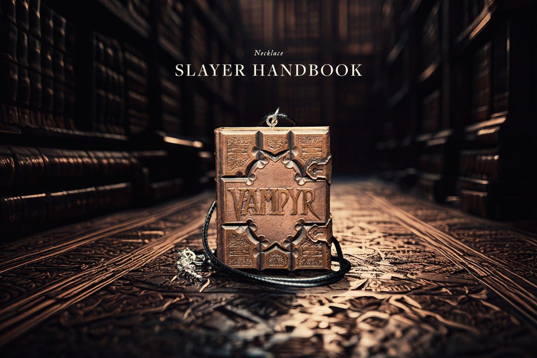 Slayer Handbook Necklace - Etsy
