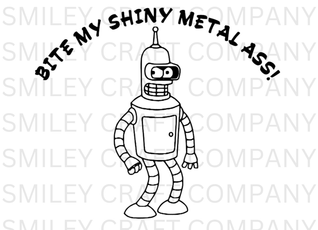 Futurama Bender SVG PNG JPG Cricut Camisa Taza pc - Etsy México