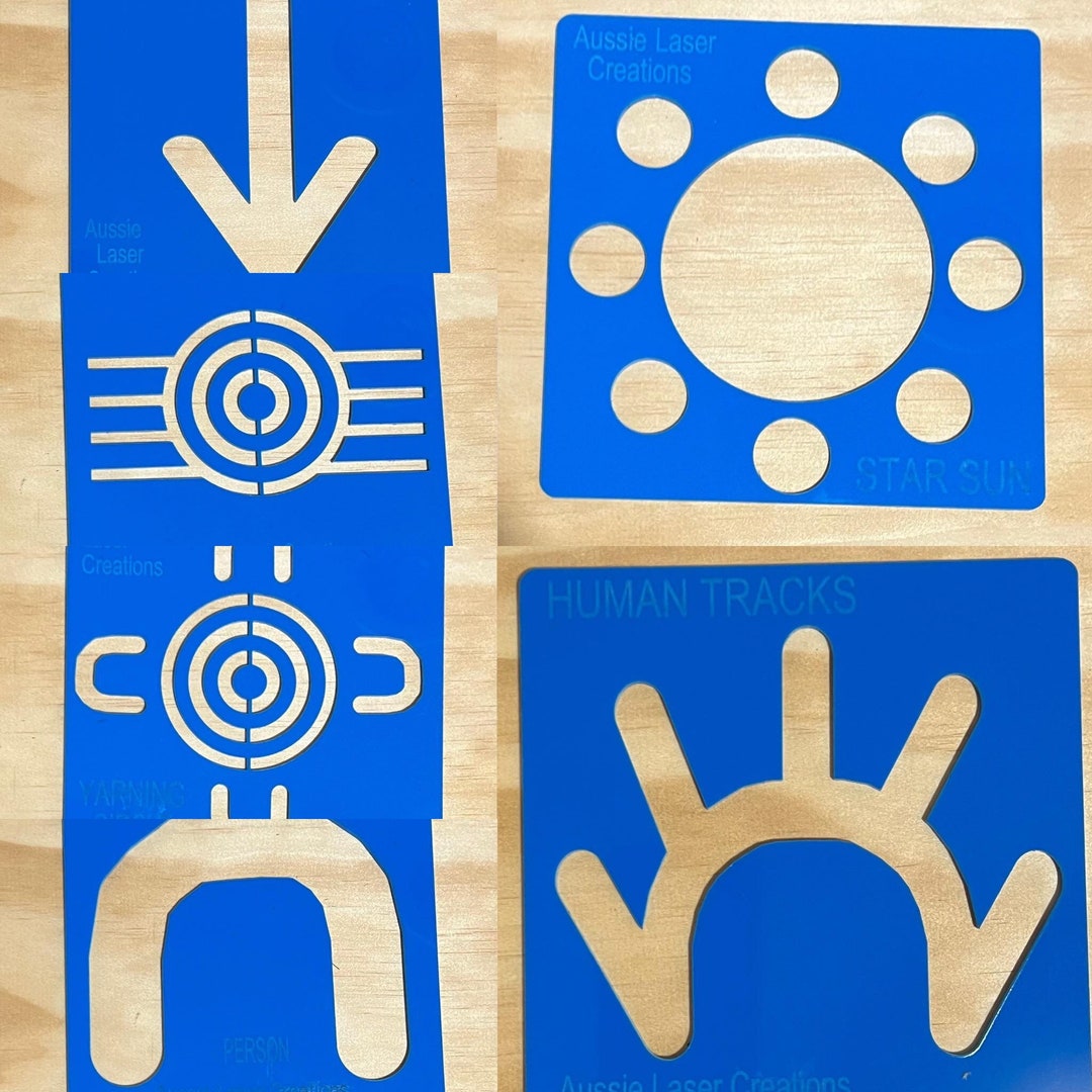 Aboriginal Symbol Stencils Option 2 Teaching Tools First - Etsy Australia