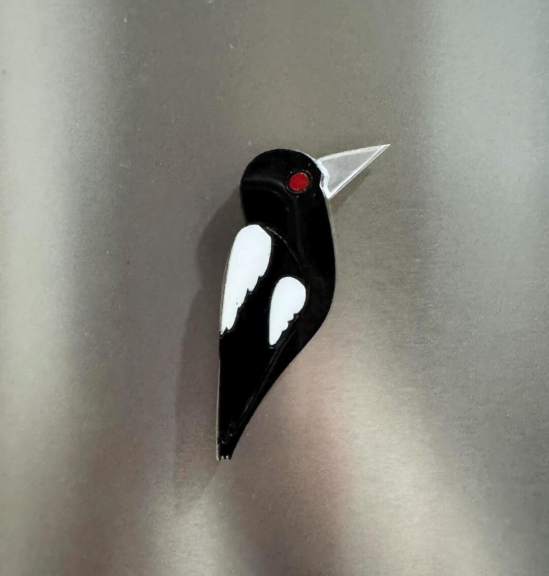 Magpie Magnet Australian Native Bird Collingwood Mascot - Etsy