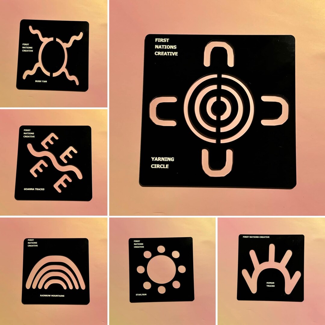 Australian Aboriginal Symbol Stencils - Etsy