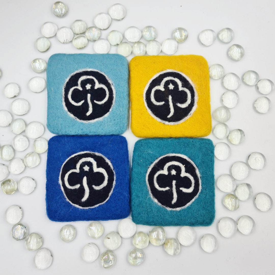 Girlguiding Needle Felted Coaster Rainbows Brownies Guides - Etsy