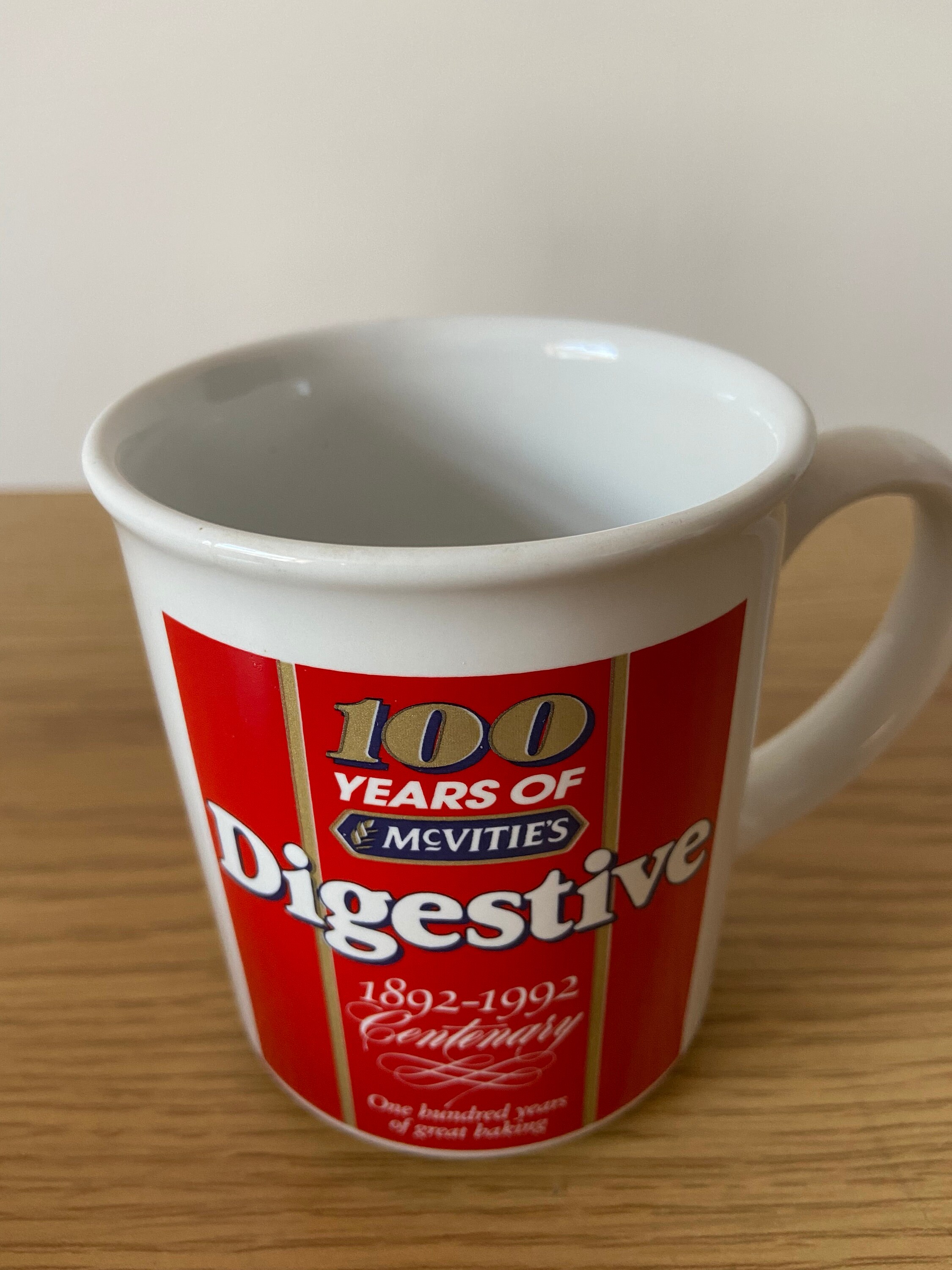 Vintage 100 Years of Mcvities Digestive Biscuits Mug, Staffordshire ...