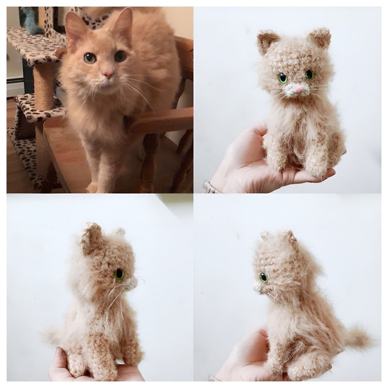 Custom Cat Plush Custom Crochet Cat Custom Stuffed Cat Pet - Etsy