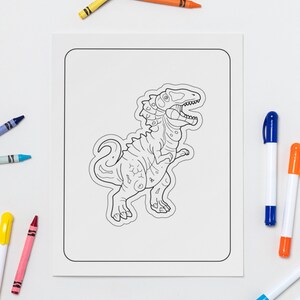 25 Dinosaurs Coloring Pages - Instant Download - Printable PDF - Etsy ...