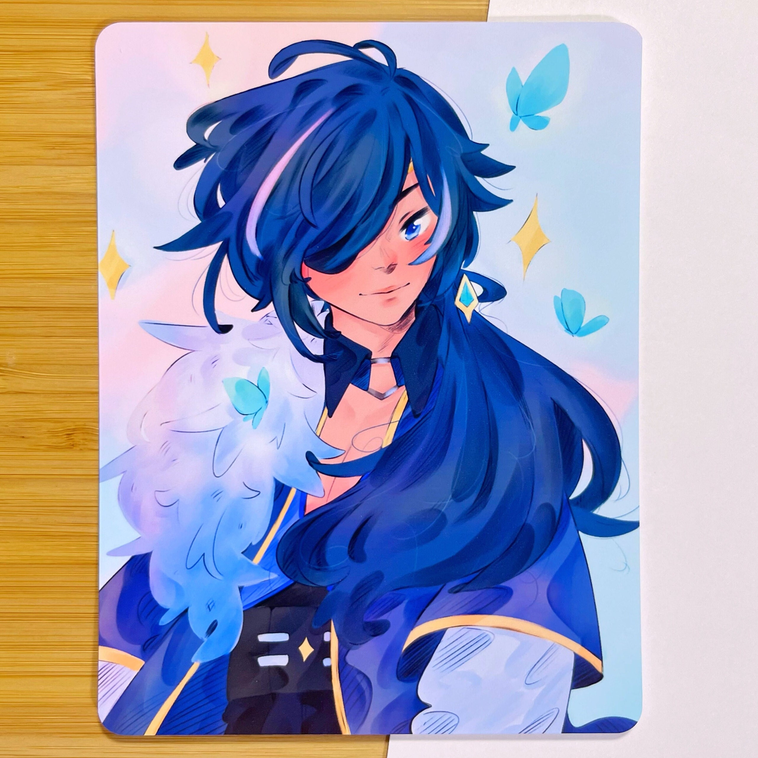 Genshin Impact - Kaeya Mini Art Print - Etsy