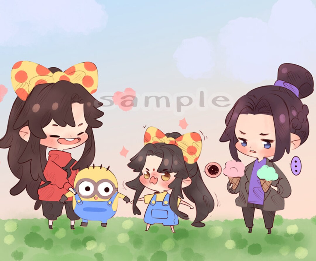 MDZS / the Untamed / Mo Dao Zu Shi - Jin Ling and His Uncles Mini Art ...