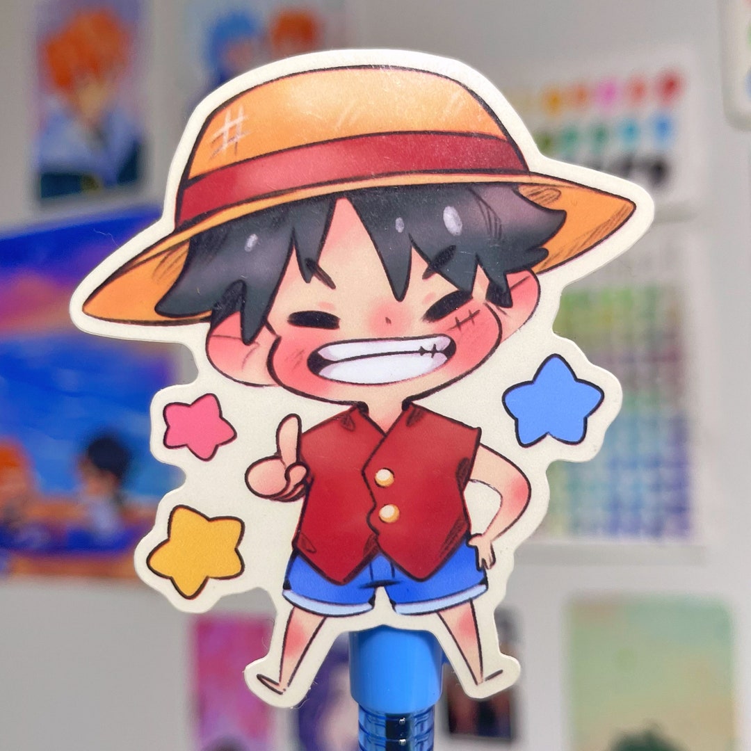 Chibi Anime Waterproof Sticker - Etsy