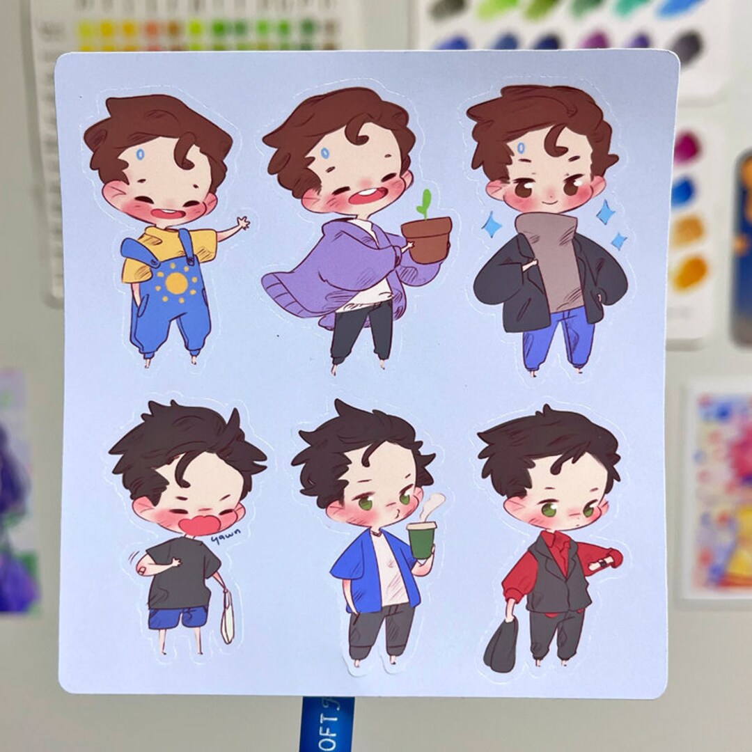 DBH | Detroit Become Human - Gavin and Connor Sticker Sheet - Etsy