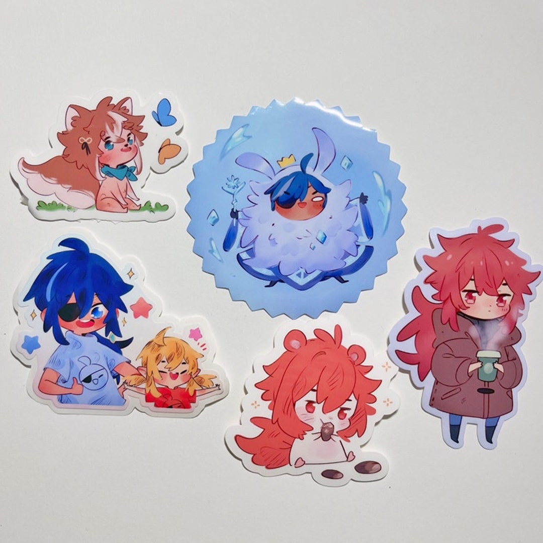 Genshin Impact Waterproof Stickers - Etsy