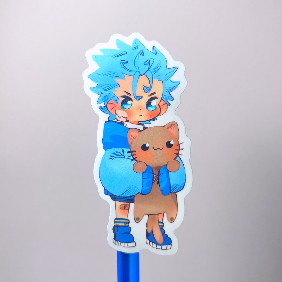 Chibi Anime Waterproof Sticker - Etsy