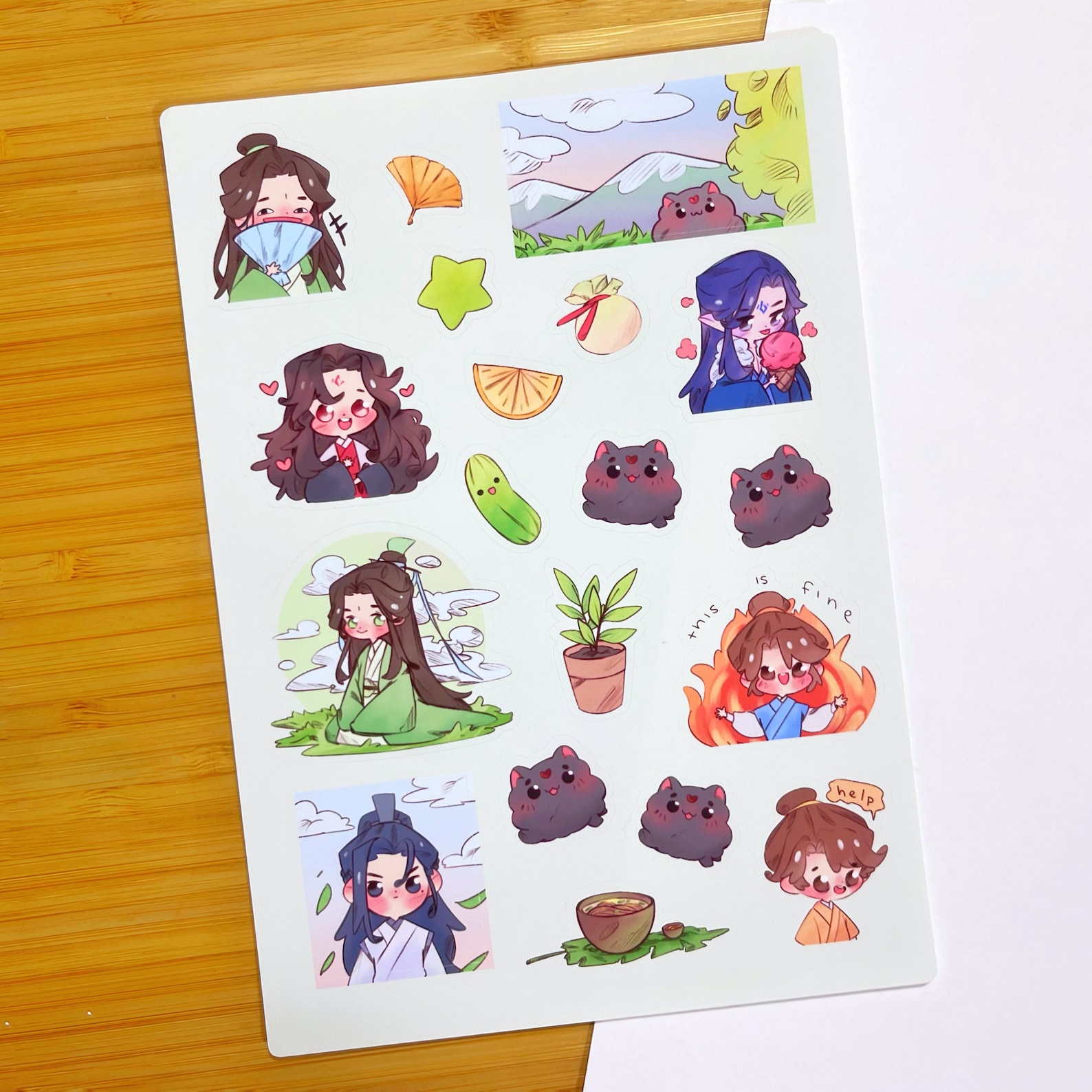 SVSSS / Scum Villain Chibi Planner Sticker Sheet - Etsy