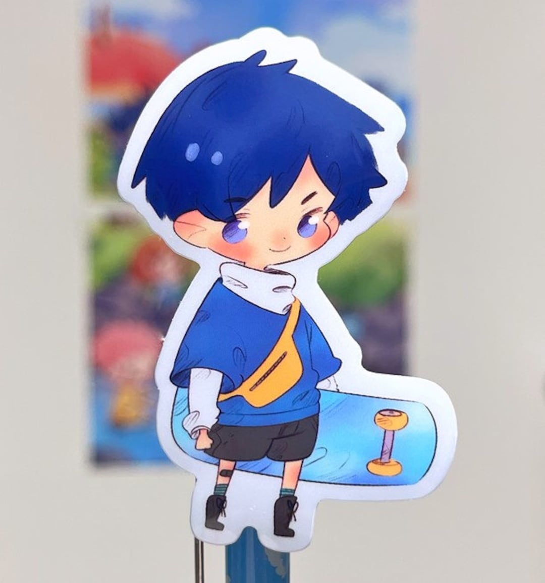 Genshin Impact Skater Scaramouche Waterproof Sticker - Etsy