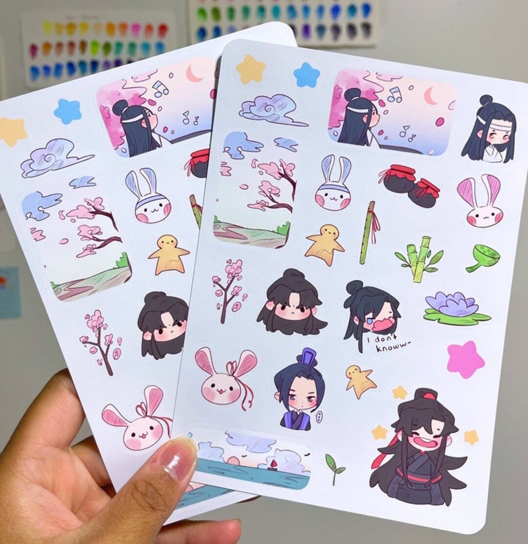 MDZS / the Untamed / Mo Dao Zu Shi Chibi Planner Sticker Sheet - Etsy