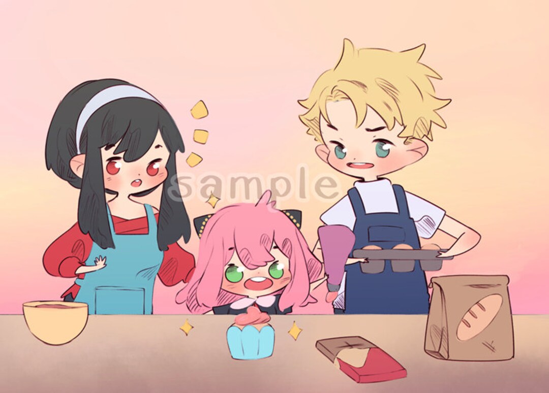 Anime Baking Episode - Art Print - Etsy