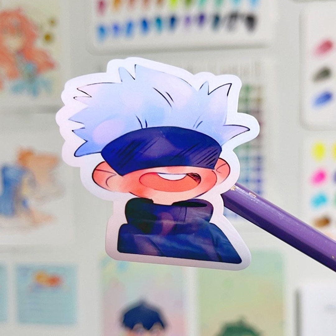 Chibi Anime Waterproof Sticker - Etsy