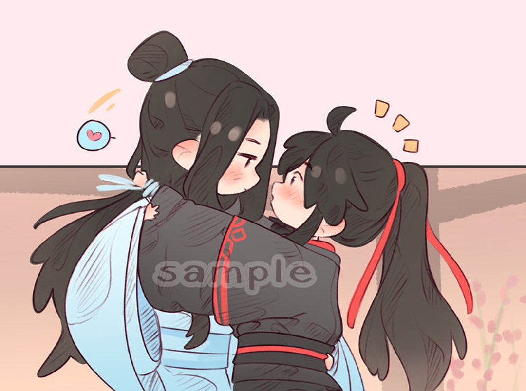 MDZS / the Untamed / Mo Dao Zu Shi - Wangxian Headband Mini Art Print - Etsy