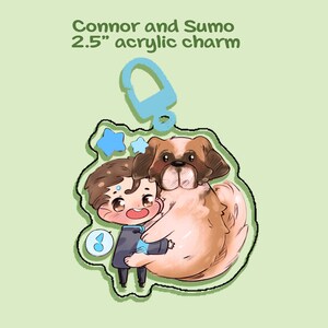 Detroit Become Human Connor and Sumo Acrylic Charm - Etsy