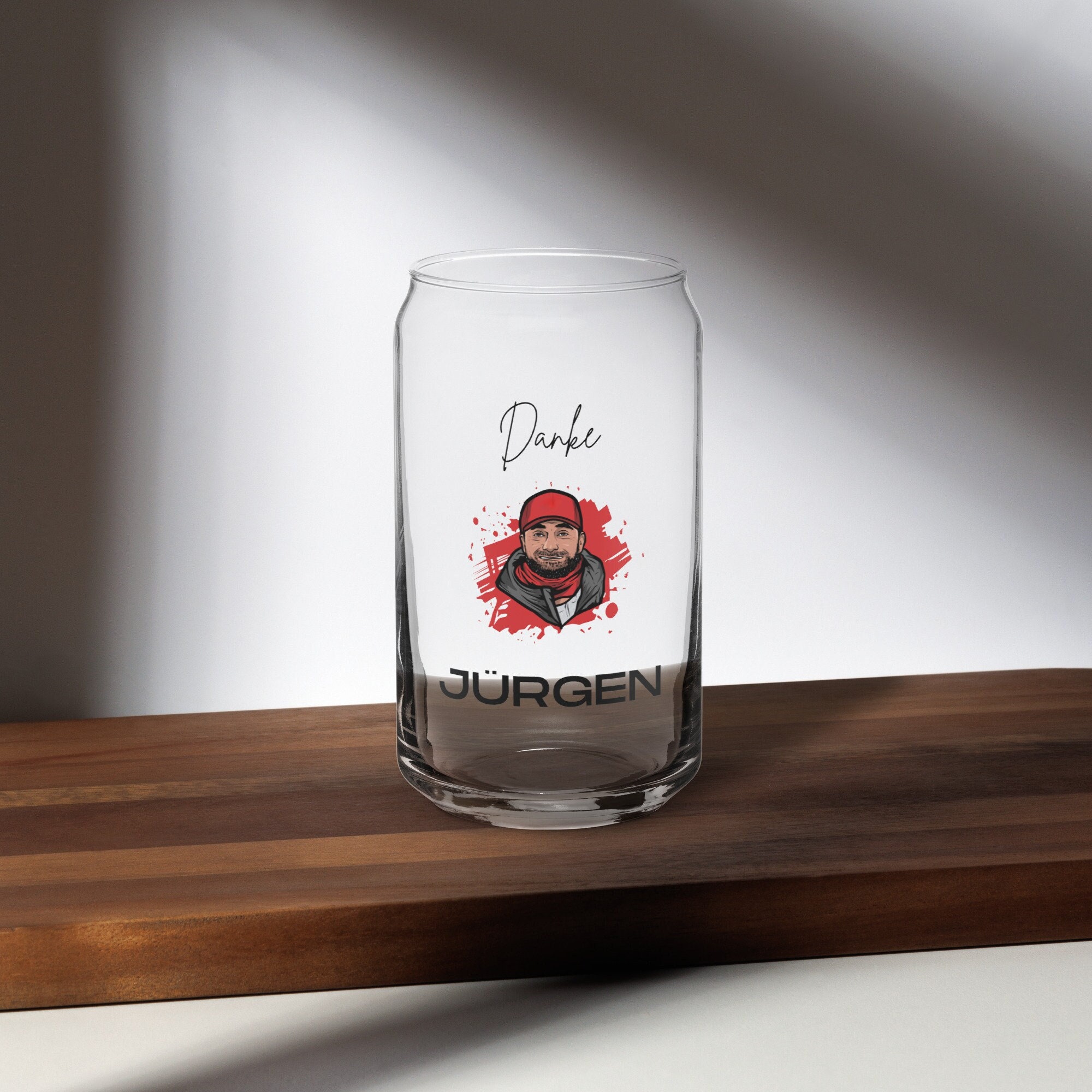 Danke Jurgen Can-shaped Glass Thank You Jurgen LFC Drinkware LFC Gifts ...