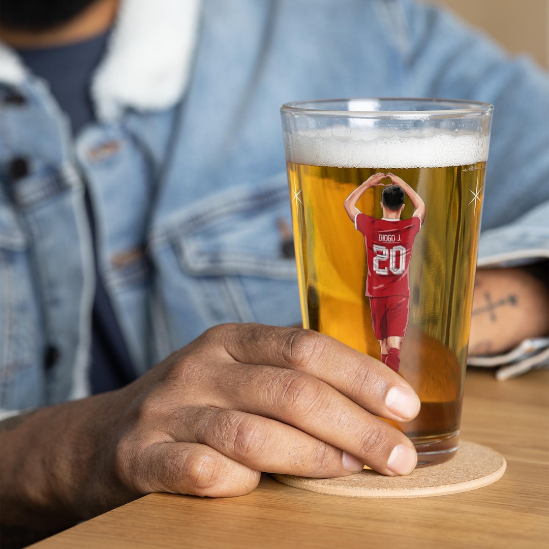 Diogo Jota Legendary Tribute Beer Shaker Glass | Pride of the Reds - Etsy