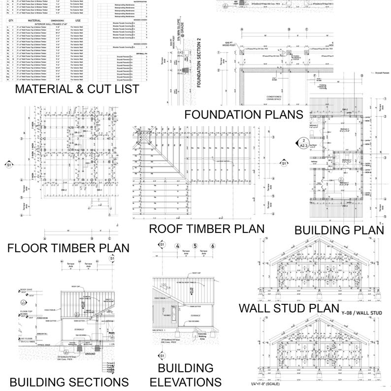 28x42 Modern Barndominium Cabin House 2 Bedroom 1176 Sq Ft Plan Tiny ...