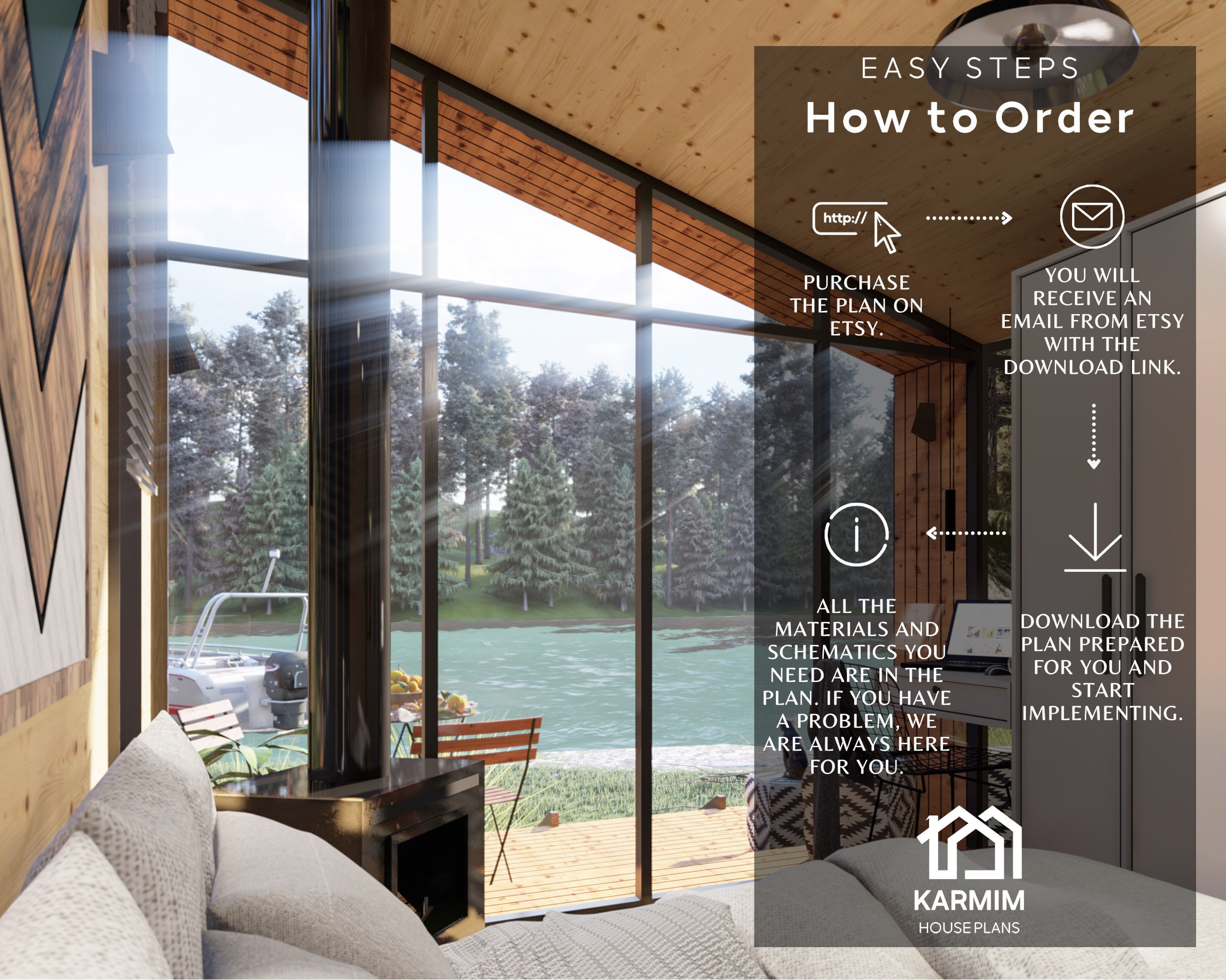 Modern Cabin House Plans10x18 Cottage Floor Plans 1 - Etsy Canada