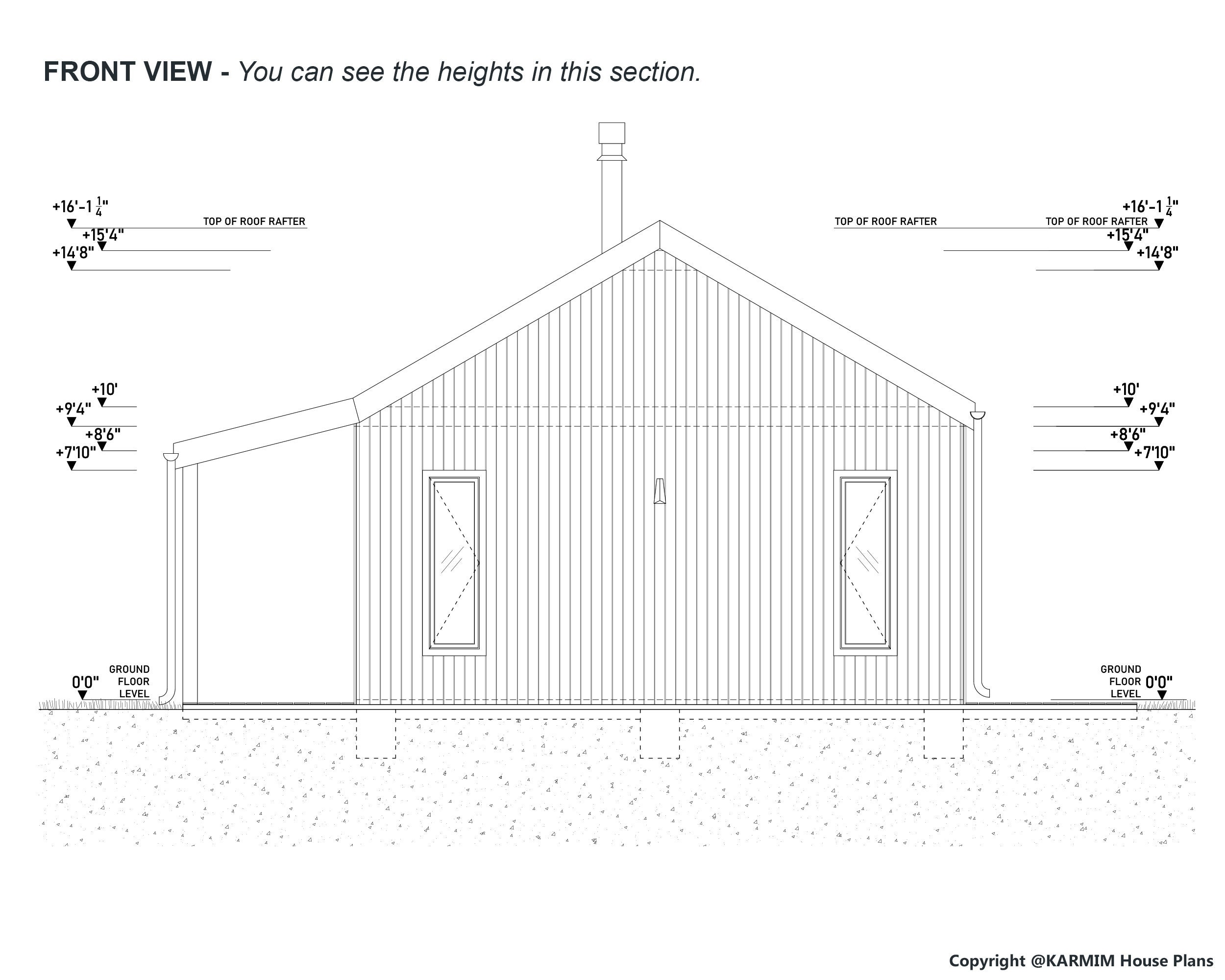 20x44 Modern Barndominium CAD File - Etsy