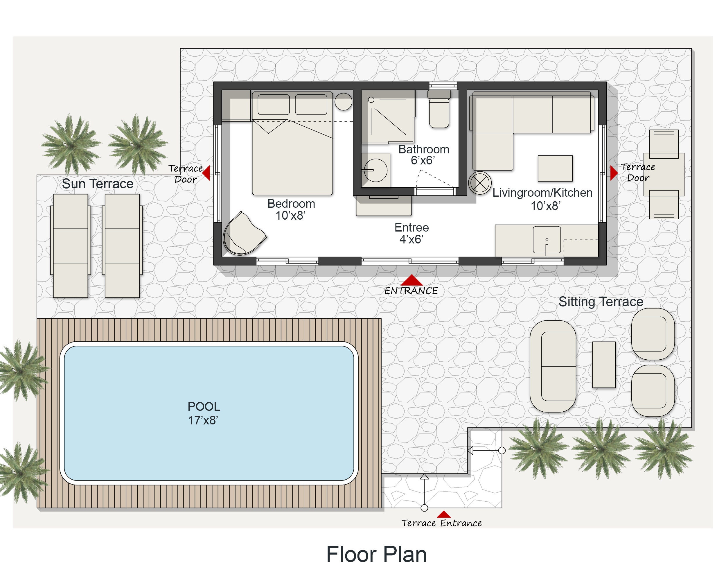 Small House Plan10 X 22 Tiny House Blueprint Architectural - Etsy Canada