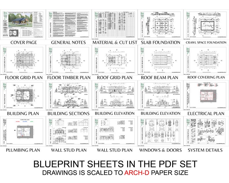 28x42 Modern Barndominium Cabin House 2 Bedroom 1176 Sq Ft Plan Tiny ...