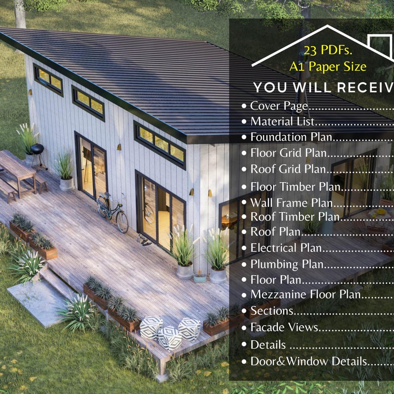 24x32 House Plan - Etsy