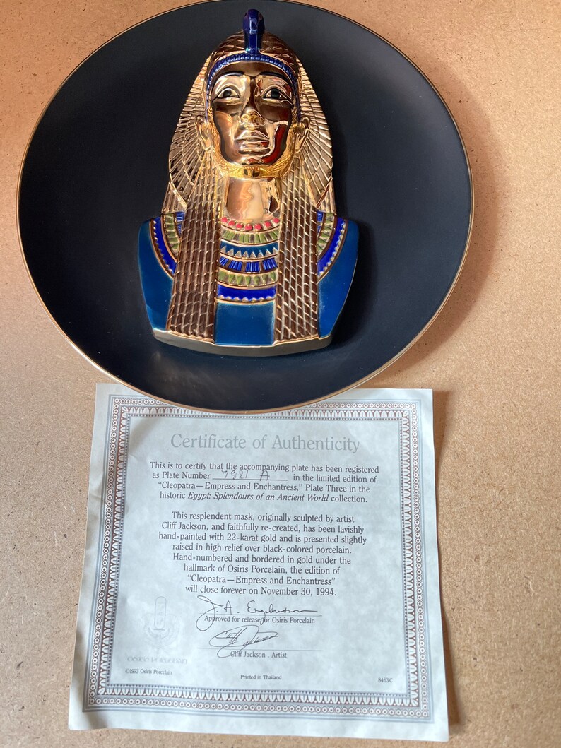 Cleopatra- Empress and Enchantress. Third Issue. Osiris Porcelain. - Etsy