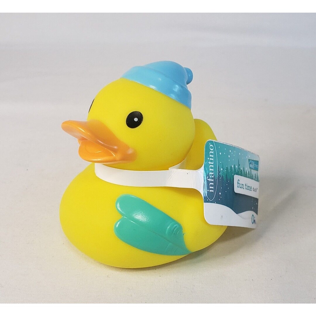 NWT Infantino Rubber Duck 'skier' Yellow Fun Time - Etsy